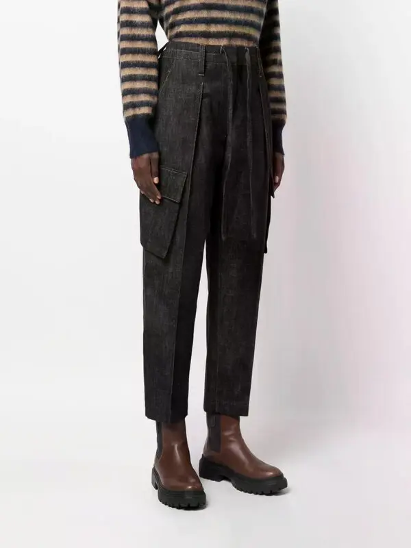 Brunello Cucinelli Cropped Denim Trousers