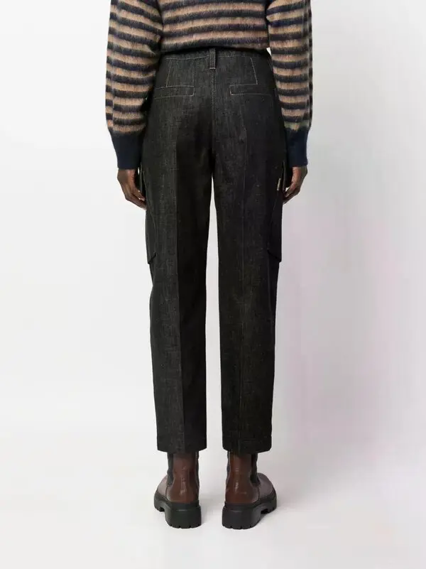 Brunello Cucinelli Cropped Denim Trousers