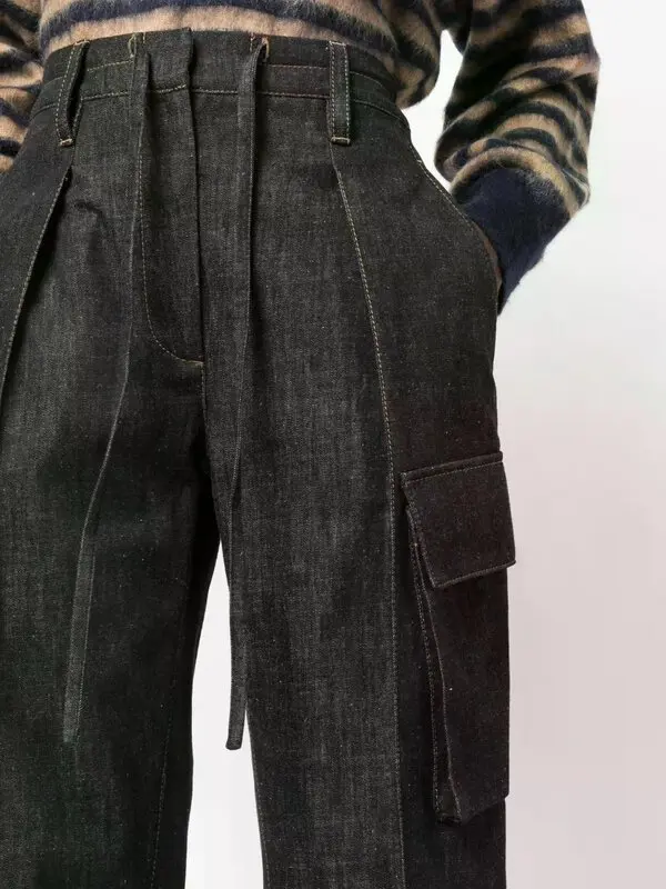 Brunello Cucinelli Cropped Denim Trousers