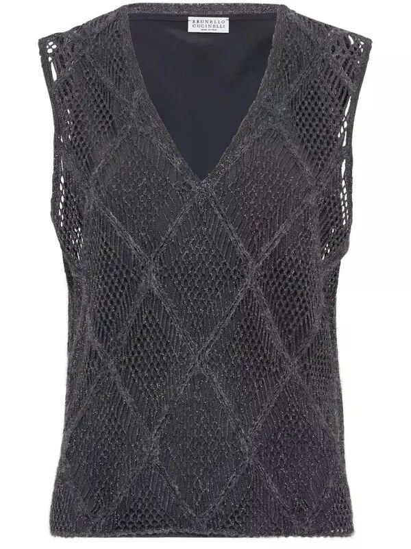 Brunello Cucinelli Open-knit Vest