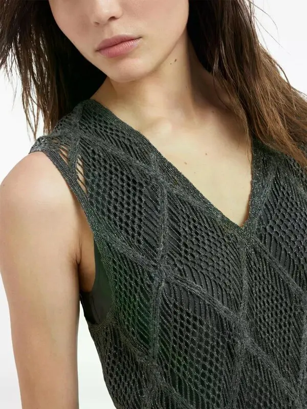 Brunello Cucinelli Open-knit Vest
