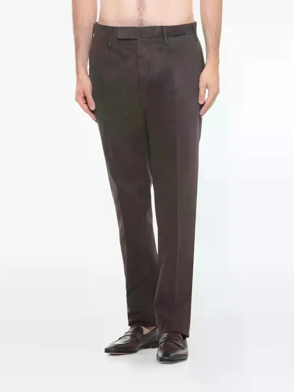 Incotex Pressed-crease Trousers - Brown