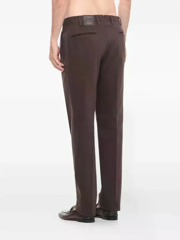 Incotex Pressed-crease Trousers - Brown