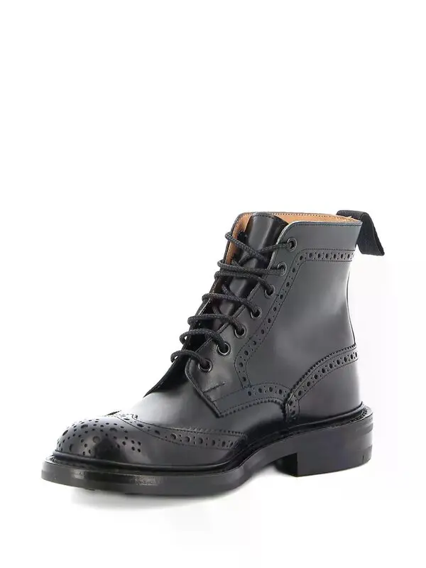 TRICKER'S Leather Ankle Boots - Black