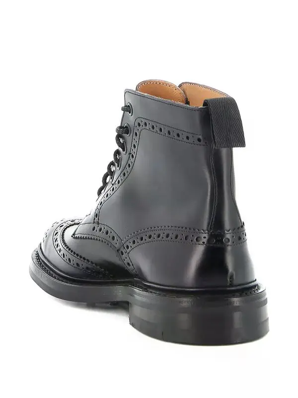 TRICKER'S Leather Ankle Boots - Black