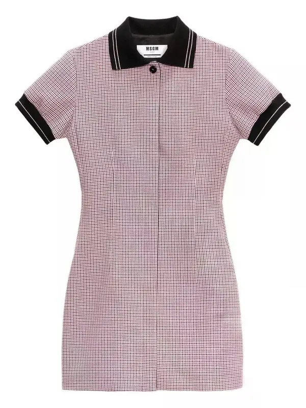 MSGM Check-pattern Mini Dress