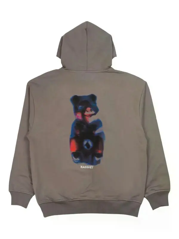 RASSVET Bear-print Hooded Sweatshirt