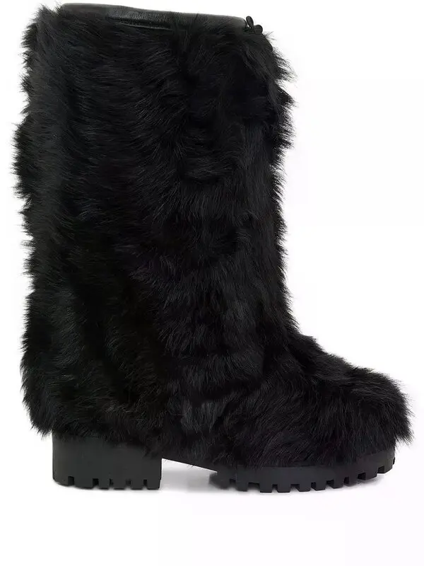 YVES SALOMON Shearling Knee-high Boots