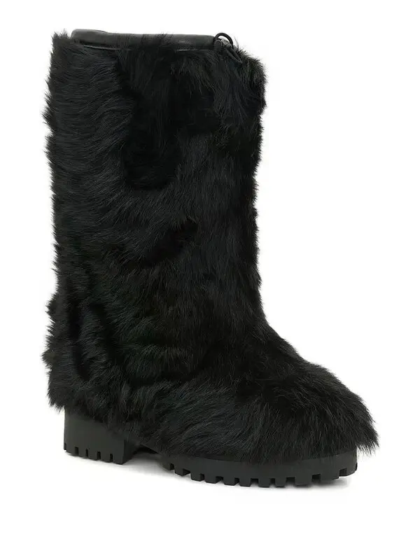 YVES SALOMON Shearling Knee-high Boots