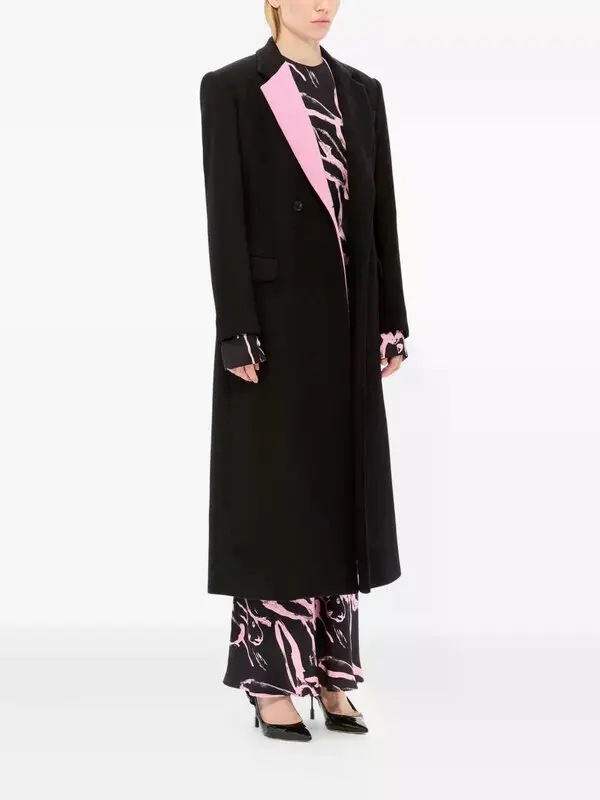 MSGM Rabbit-print Long-sleeve A-line Dress