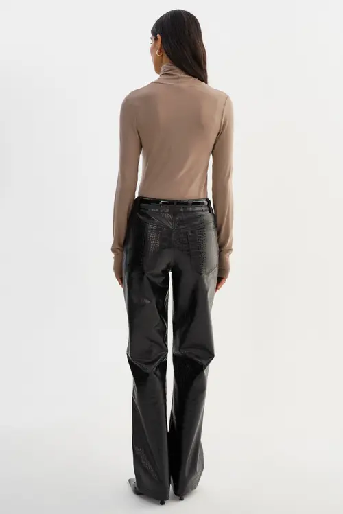 LAMARQUE Faux Leather Croco Pants