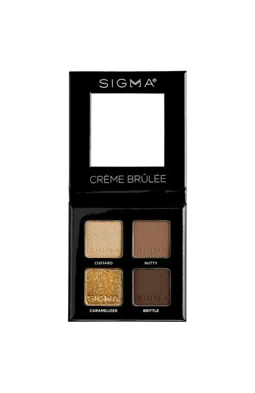 SIGMA BEAUTY Eyeshadow Quad - Crème Brûlée - Golden Neutrals