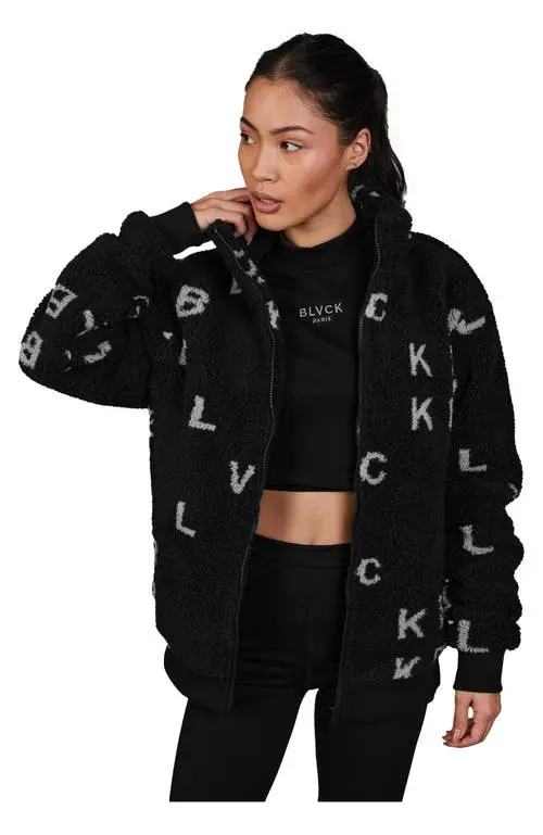 BLVCK Monogram Fleece Jacket