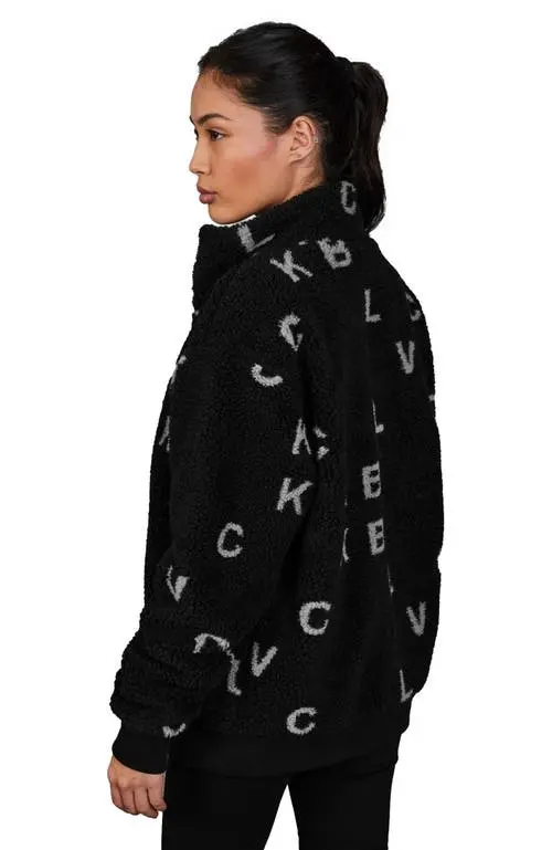 BLVCK Monogram Fleece Jacket