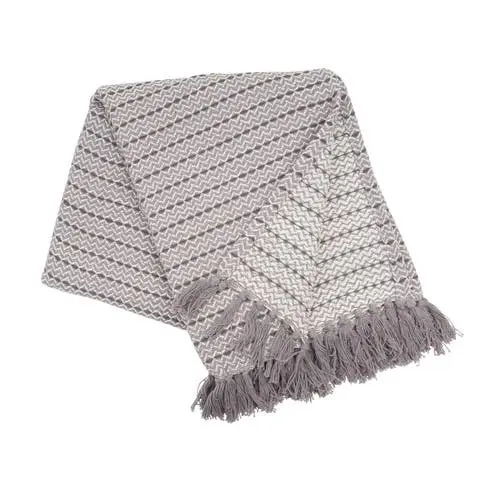 C&F HOME Mini Chevron Throw Blanket Collection - Grey