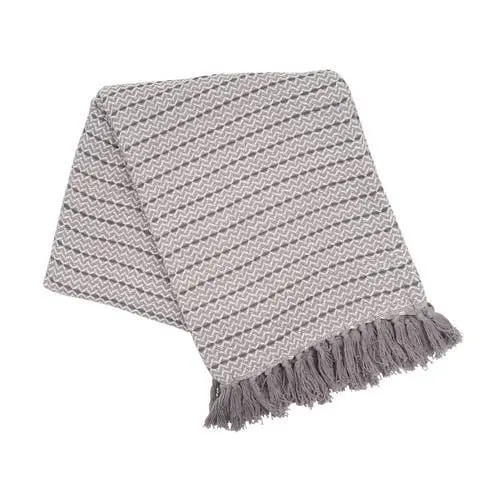 C&F HOME Mini Chevron Throw Blanket Collection - Grey