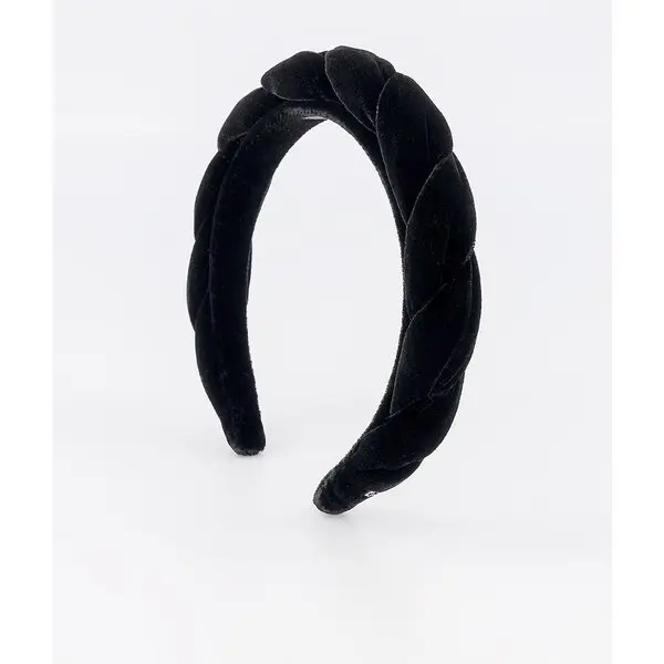 ALEXANDE DE PARIS Alexandre De Paris Dahlia Velvet Headband - Black
