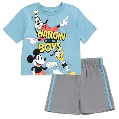 Disney Mickey Mouse & Friends T-shirt & Mesh Shorts Set - Mickey Mouse & Friends Blue