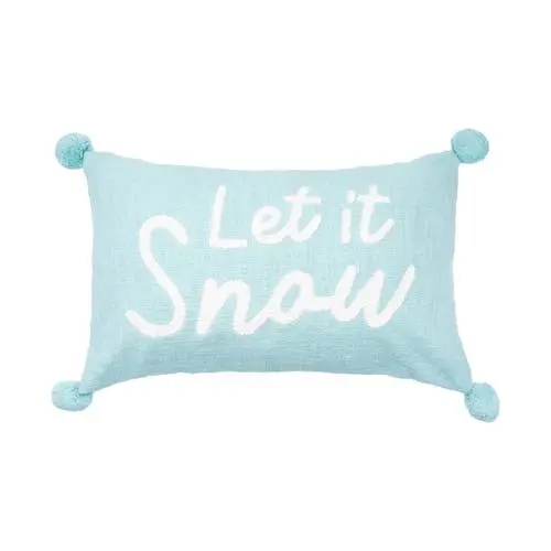 CAROL & FRANK A Christmas Holiday Tufted Solid Pillow Collection - Blue