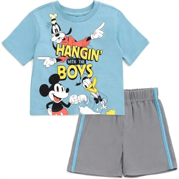 Disney Mickey Mouse & Friends T-shirt & Mesh Shorts Set - Mickey Mouse & Friends Blue