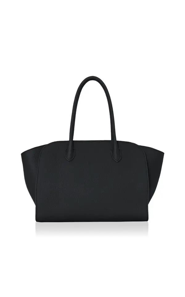 THE ROW Marlo 12 Leather Tote Bag - Black