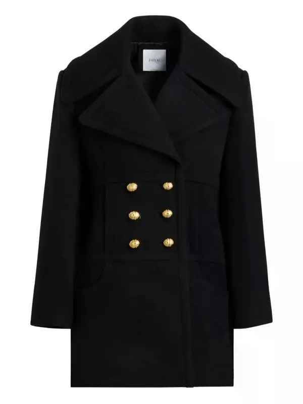 Patou Double-breasted Wool Coat