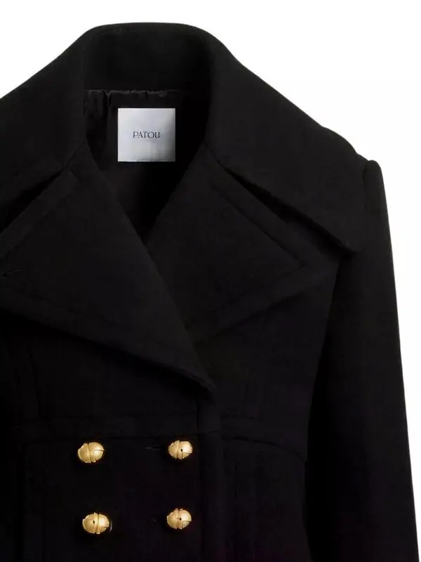 Patou Double-breasted Wool Coat