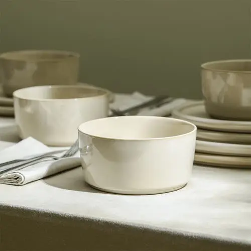 STONE + LAIN Eden Stoneware 24-piece Dinnerware Set