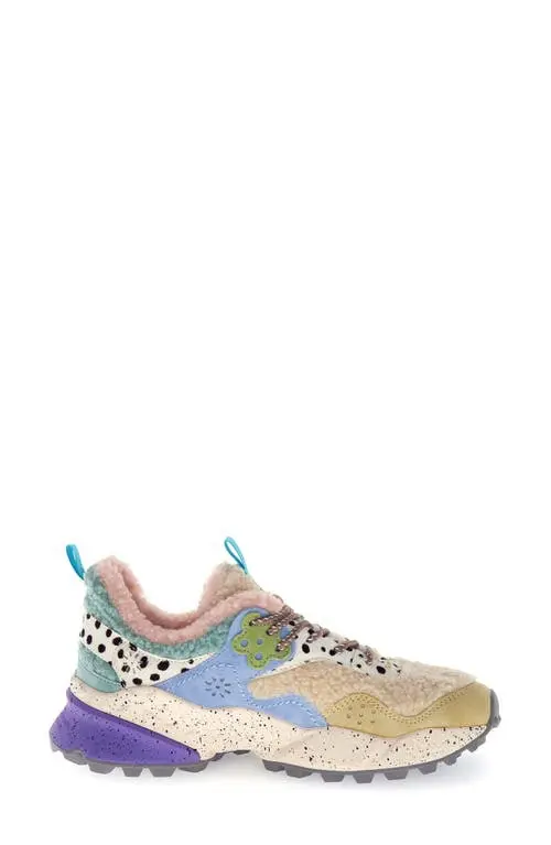 FLOWER MOUNTAIN Kotetsu Faux Shearling Sneakers