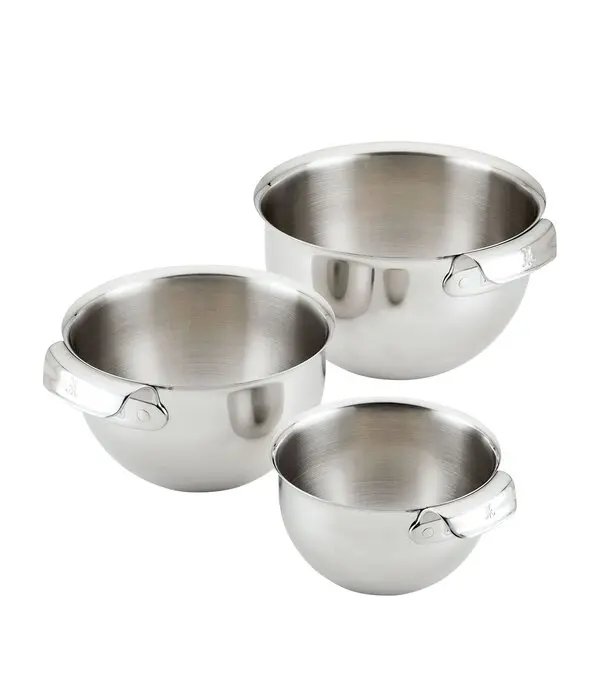 HESTAN Stainless Steel Mixing Bowls - Silver