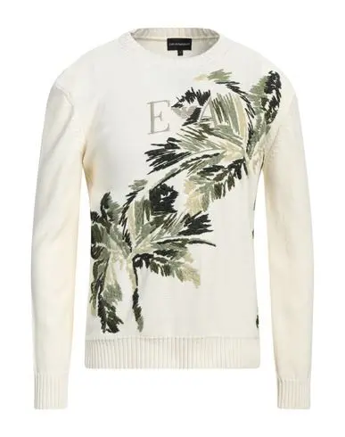 Emporio Armani Knitted Cotton Sweater - White