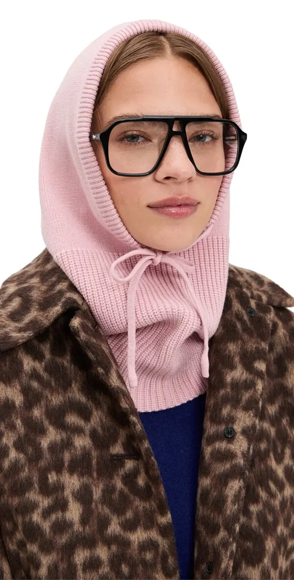 Hat Attack Smooth Knit Balaclava - Blush