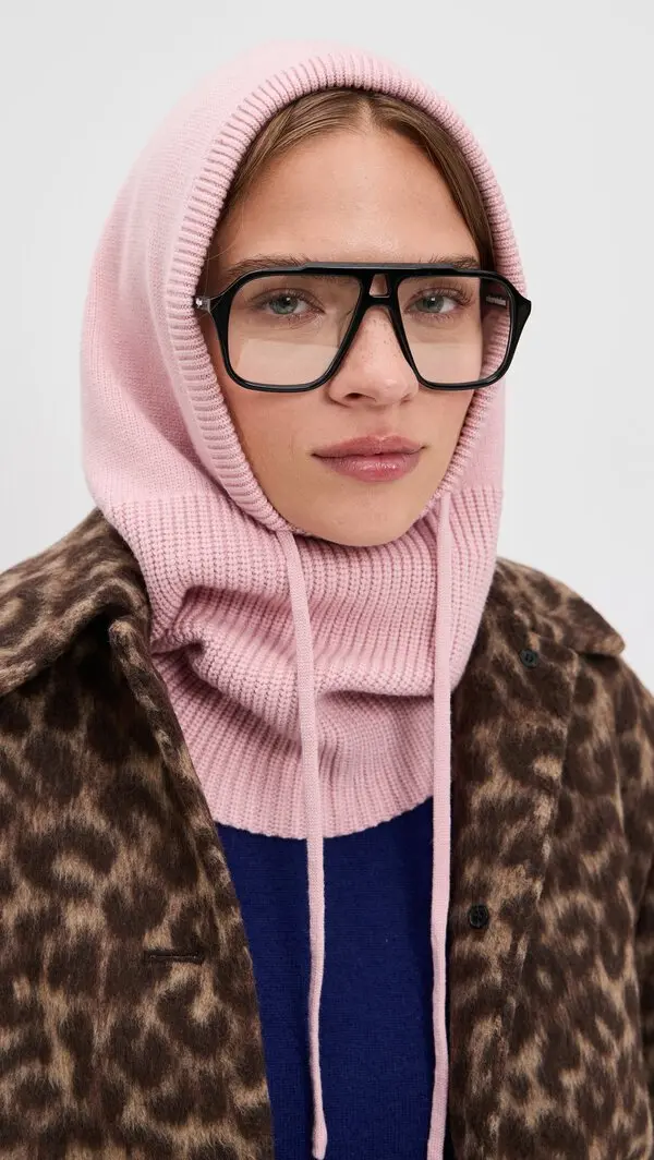 Hat Attack Smooth Knit Balaclava - Blush
