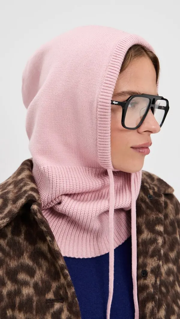 Hat Attack Smooth Knit Balaclava - Blush