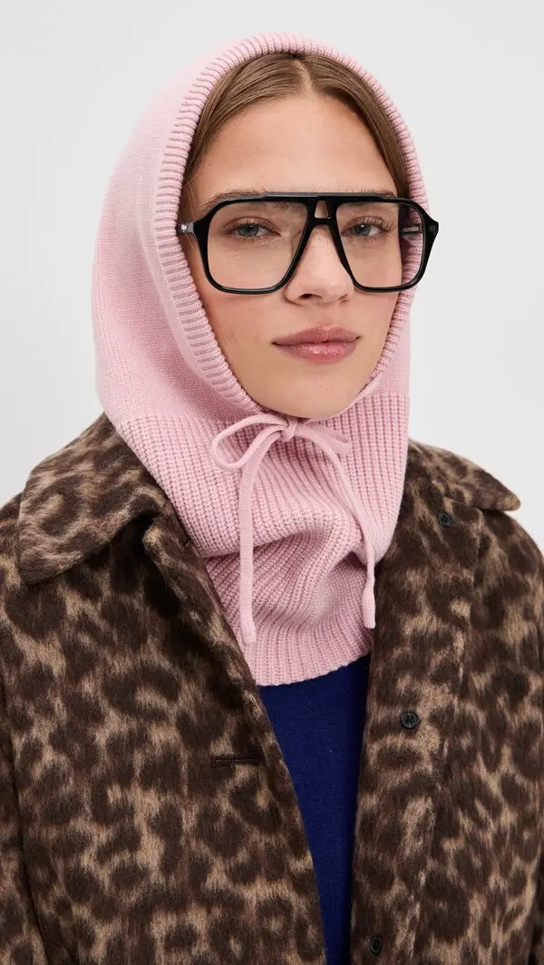 Hat Attack Smooth Knit Balaclava - Blush