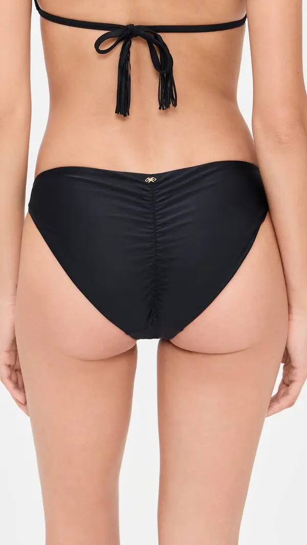 PQ SWIM Basic Ruched Bikini Bottom - Midnight