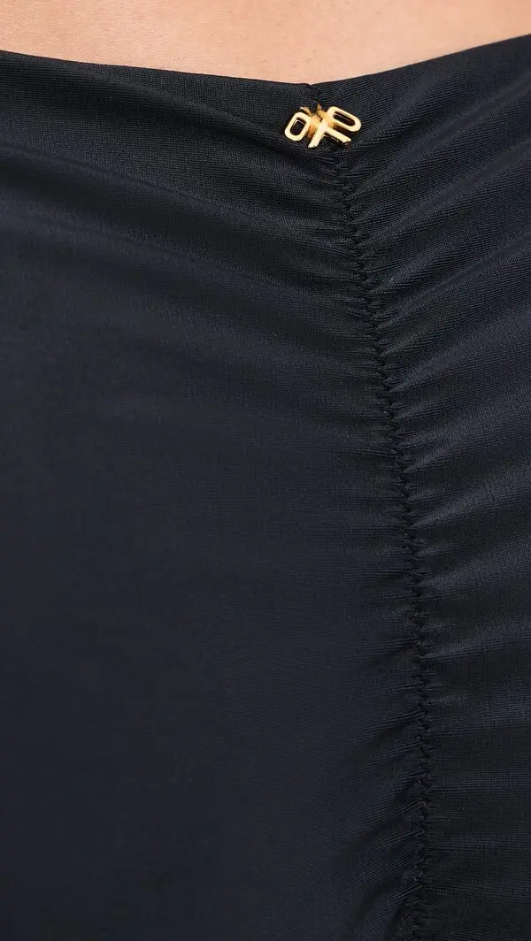 PQ SWIM Basic Ruched Bikini Bottom - Midnight