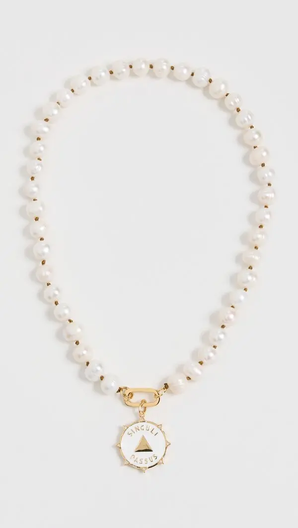 HART Pearl Necklace With Bee Pendant