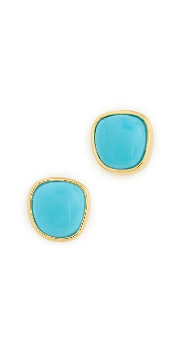 LIZZIE FORTUNATO Bay Stud Earrings - Turquoise