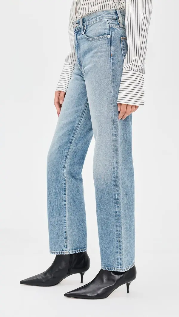 SLVRLAKE Kendra High-rise Straight Jeans - Back To Zero