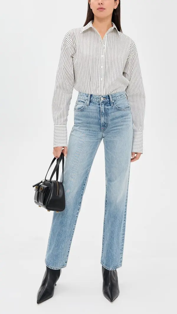SLVRLAKE Kendra High-rise Straight Jeans - Back To Zero