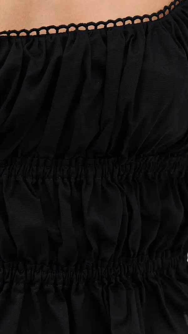 Peixoto Amelia Cropped Top - Black