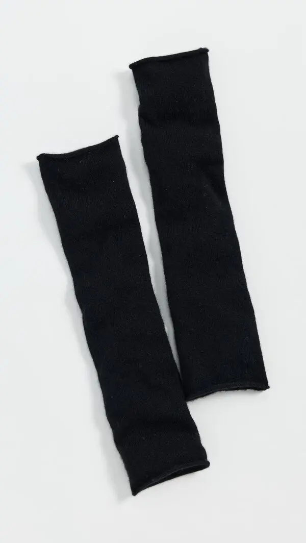 LISA YANG Aspen Arm Cashmere Warmers - Black