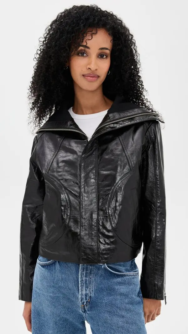 Ba&sh Bernie Leather Jacket