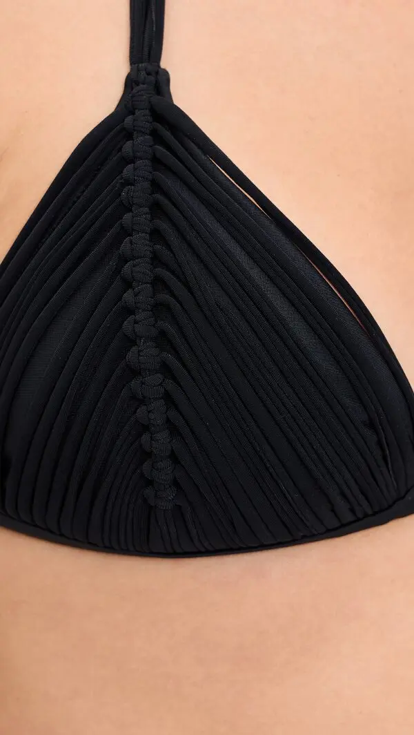 PQ SWIM Isla Triangle Bikini Top - Midnight