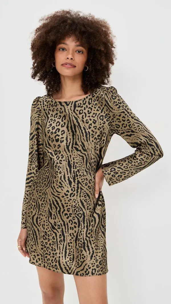 patrice mini dress Monte & Lou - Patrice Mini Dress - Navy/Orange