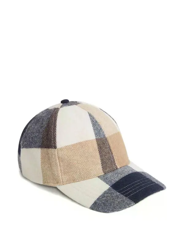 Woolrich Checked Baseball Cap - Neutrals