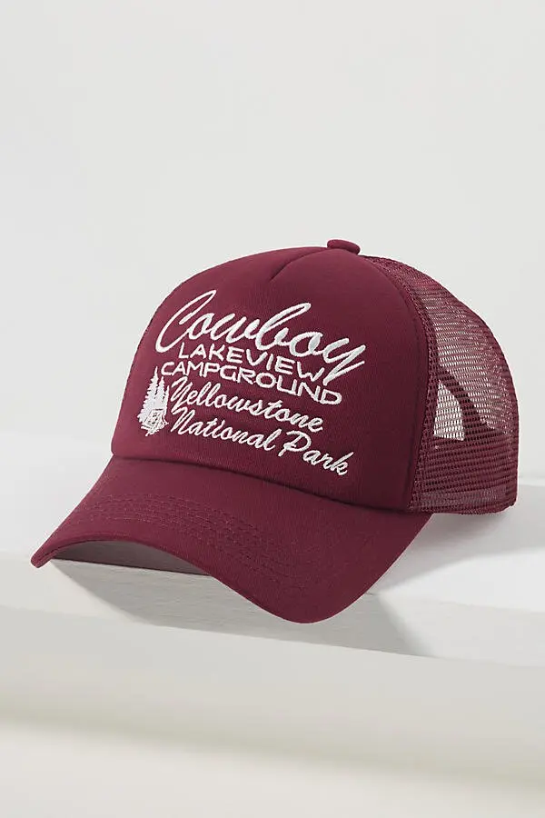 WORN/WEST Campground Trucker Hat - Cowboy Lakeview Campground