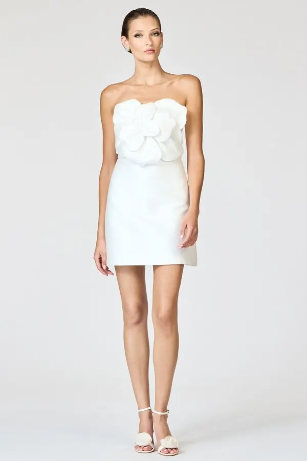 Sachin & Babi Anora Strapless Mini Dress With Rosette