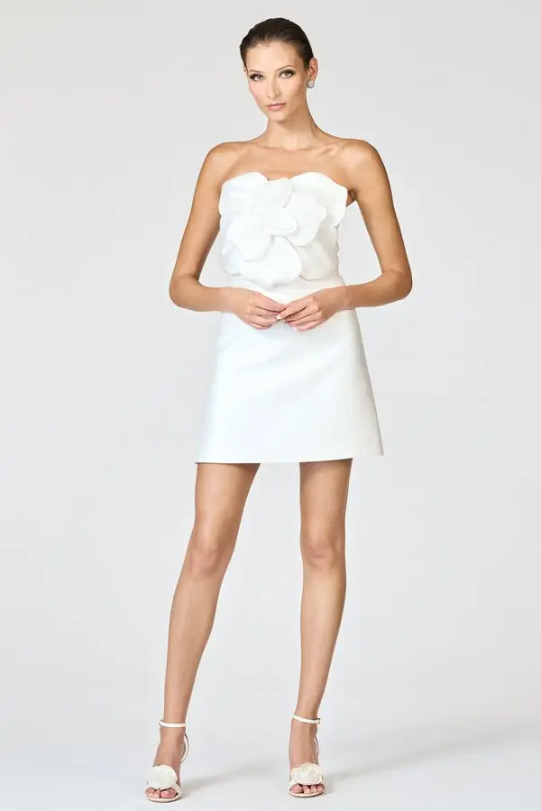 Sachin & Babi Anora Strapless Mini Dress With Rosette